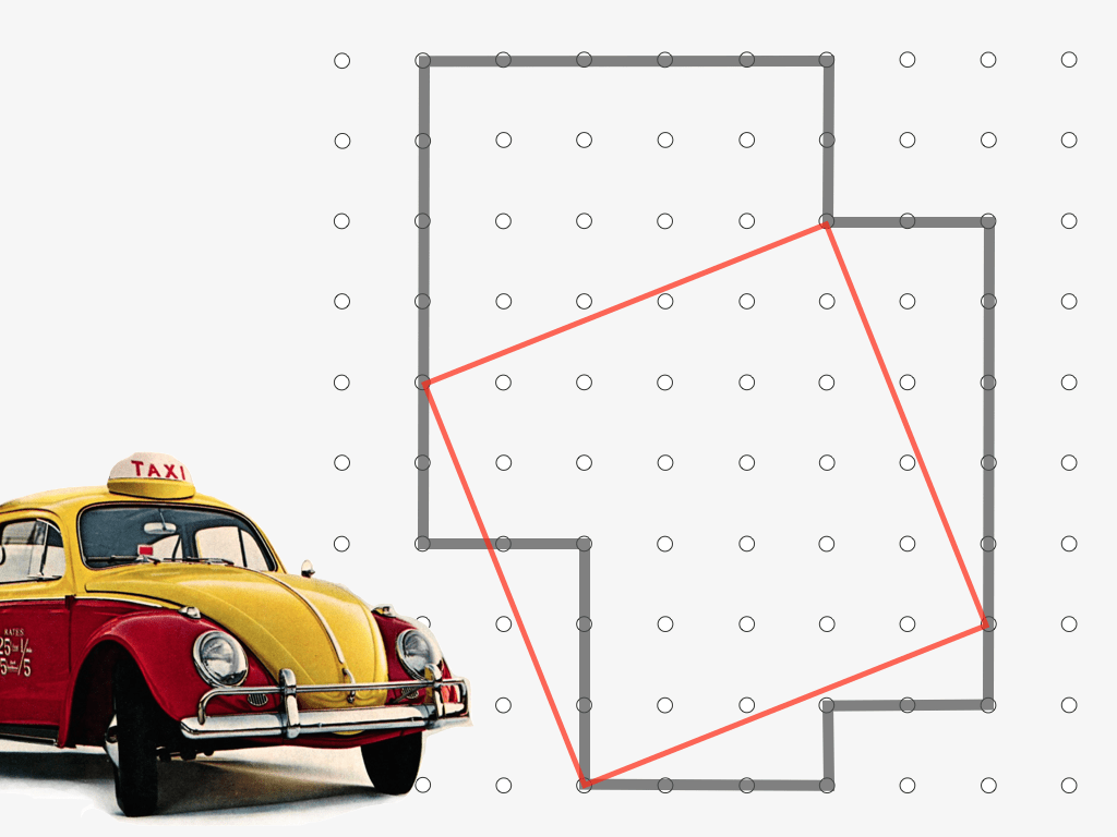 Taxi Cab Squares (geometry) | MathPickle