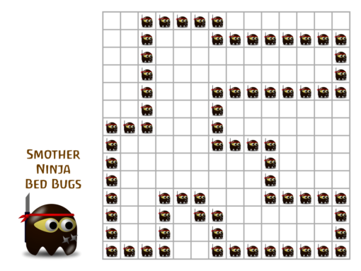 Ninja Bed Bugs (multiplication) | MathPickle