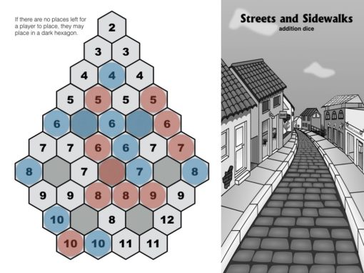 Streets and Sidewalks (addition, subtraction, pattern) | MathPickle